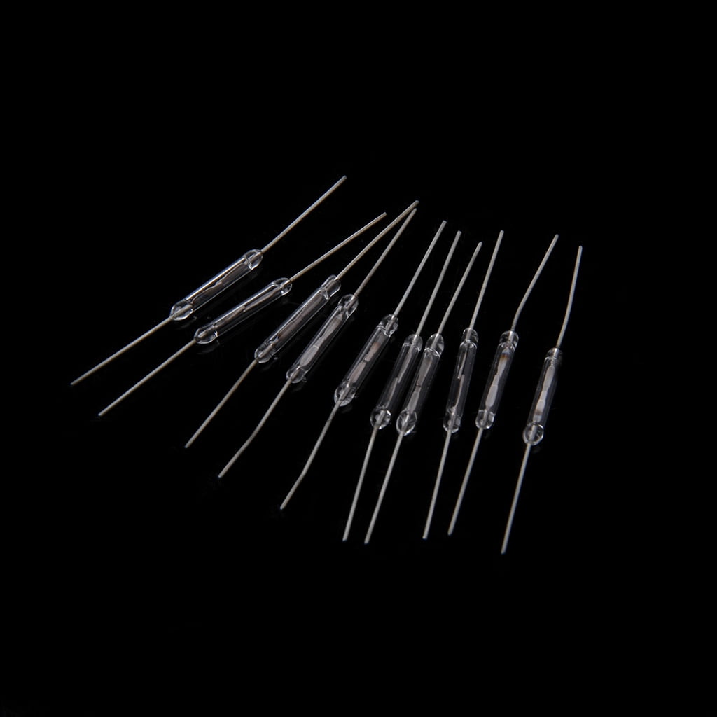 10 Pcs 2x14mm Reed Switch Normally Open Magnetic Induction Switch ...