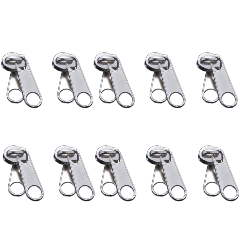 10 Pcs 3# 5# Zippers Repair Kits Zip Slider Double Side Zippers Pullers ...