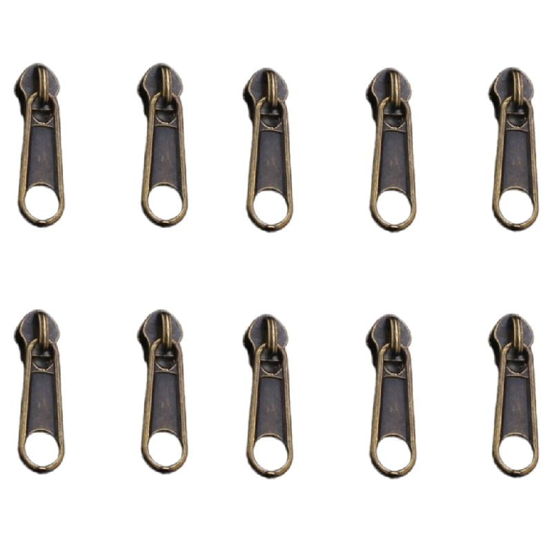 10 Pcs 3# 5# Zippers Repair Kits Zip Slider Double Side Zippers Pullers ...