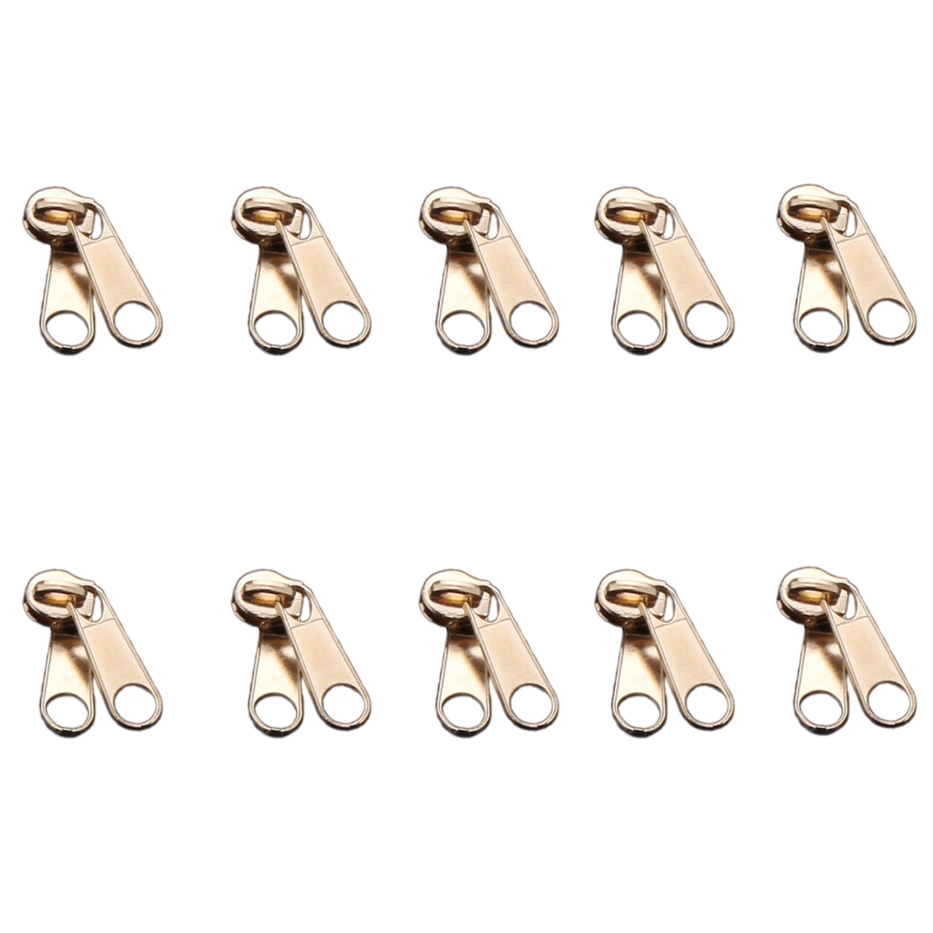 10 Pcs 3# 5# Zippers Slider Single/Double Side Zippers Pull Zippers ...