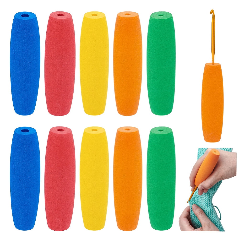 10 Pcs 3.5x0.98 inch EVA Crochet Hook Handle Without Crochet Hook 5 ...