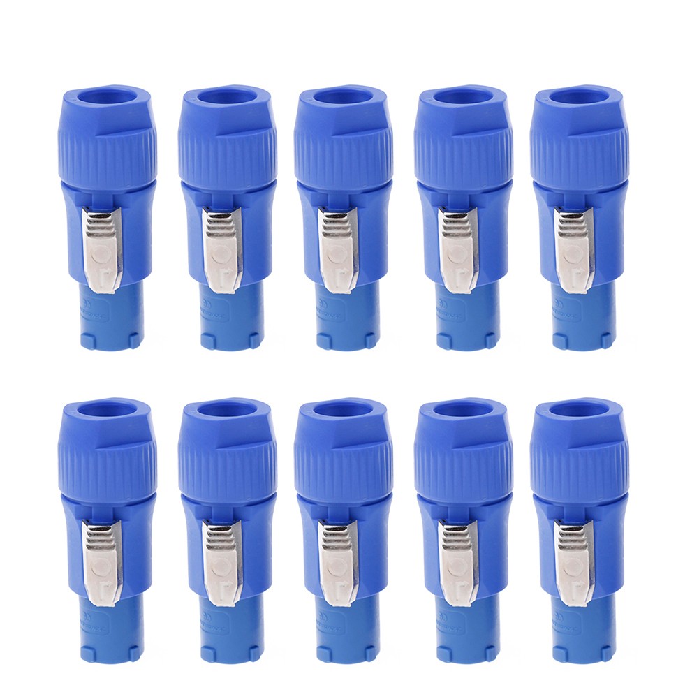 10 Pcs 3-Pin Speaker Plug 3-Pin Male Power Connector 20A 250V AC Power ...
