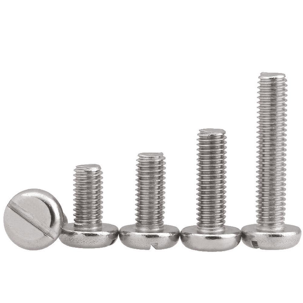 10 Pcs 304 Stainless Steel Slotted Cylinder Bolt Screws M6x14mm ...