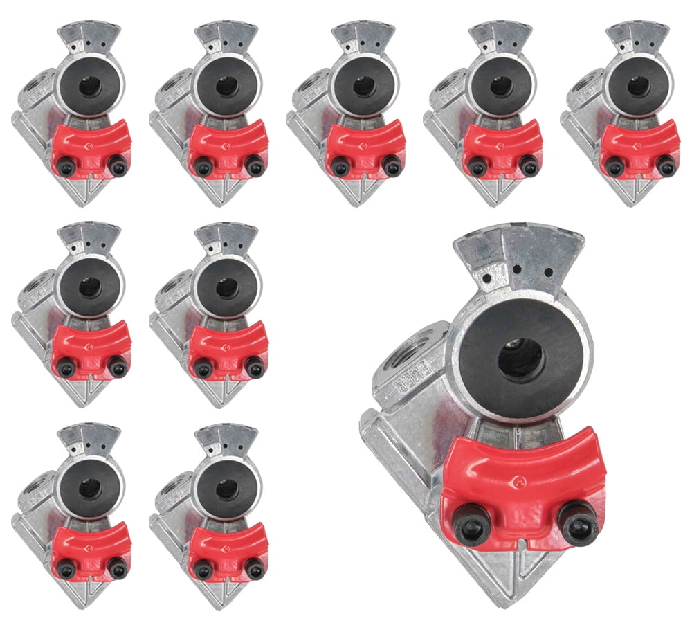 (10 Pcs) 37 Degree Angle Glad Hand for Semi Trucks - Red Universal ...