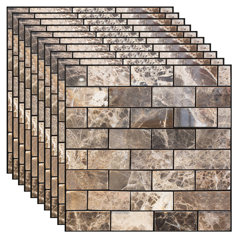 10 Pcs 3D Wall Panel Peel and Stick Faux Brick Wall Tiles Stickers Easy DIY PVC Self Adhesive ...