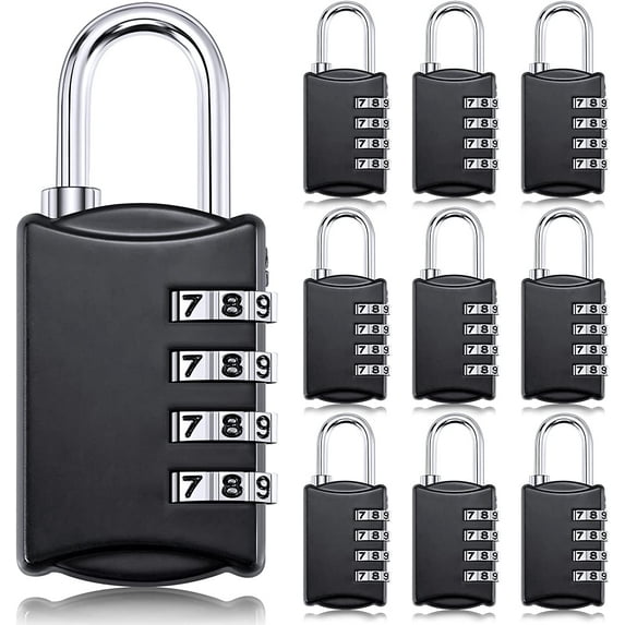 10 Pcs 4 Digit Combination Lock Small Combo Luggage Number Locks ...