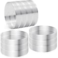 10 Pcs 4 Inch 304 Stainless Steel Tart Ring, Heat-Resistant Perforated ...