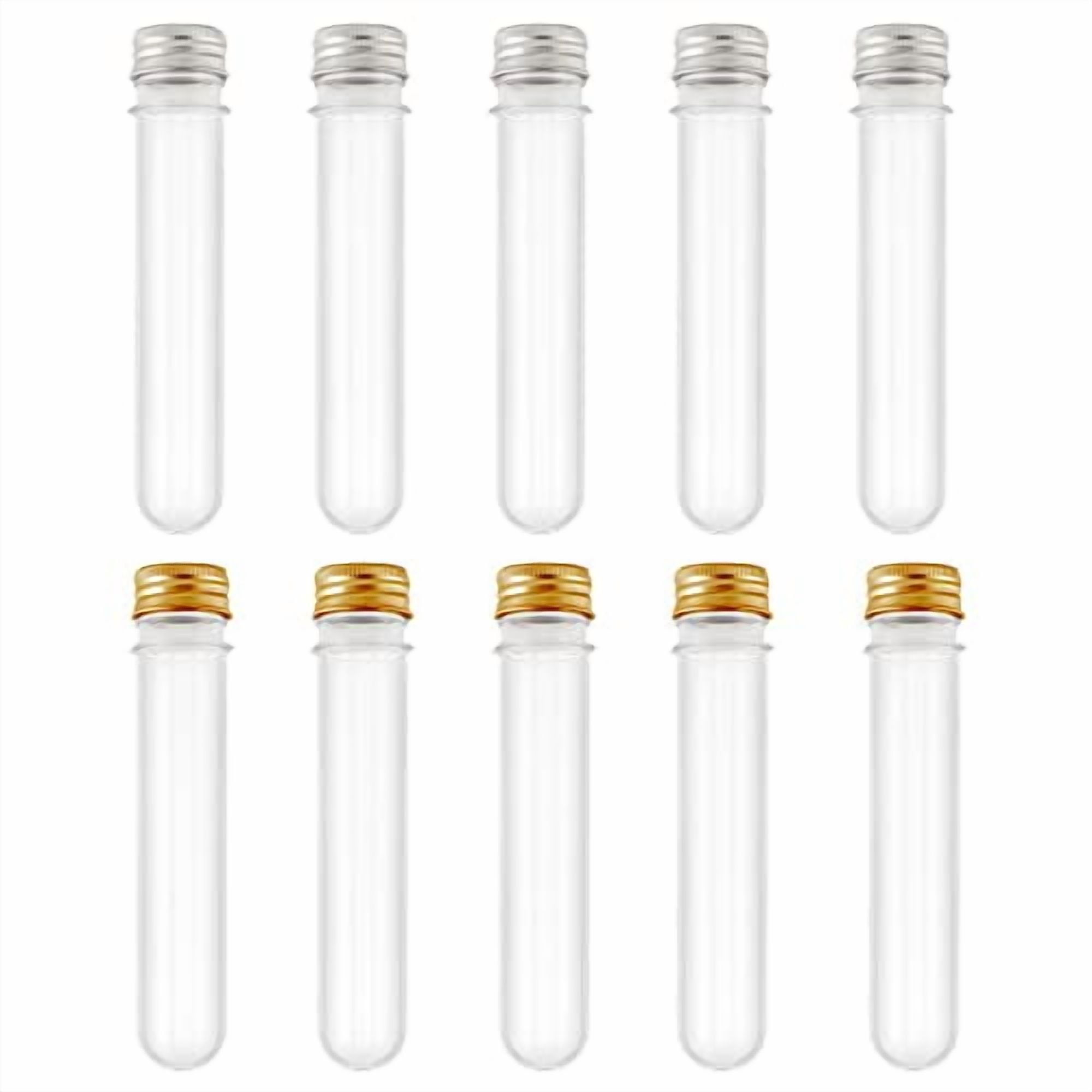 10 Pcs 40ml Plastic Test Tubes, 22 x 140mm Clear Plastic Test Tubes ...