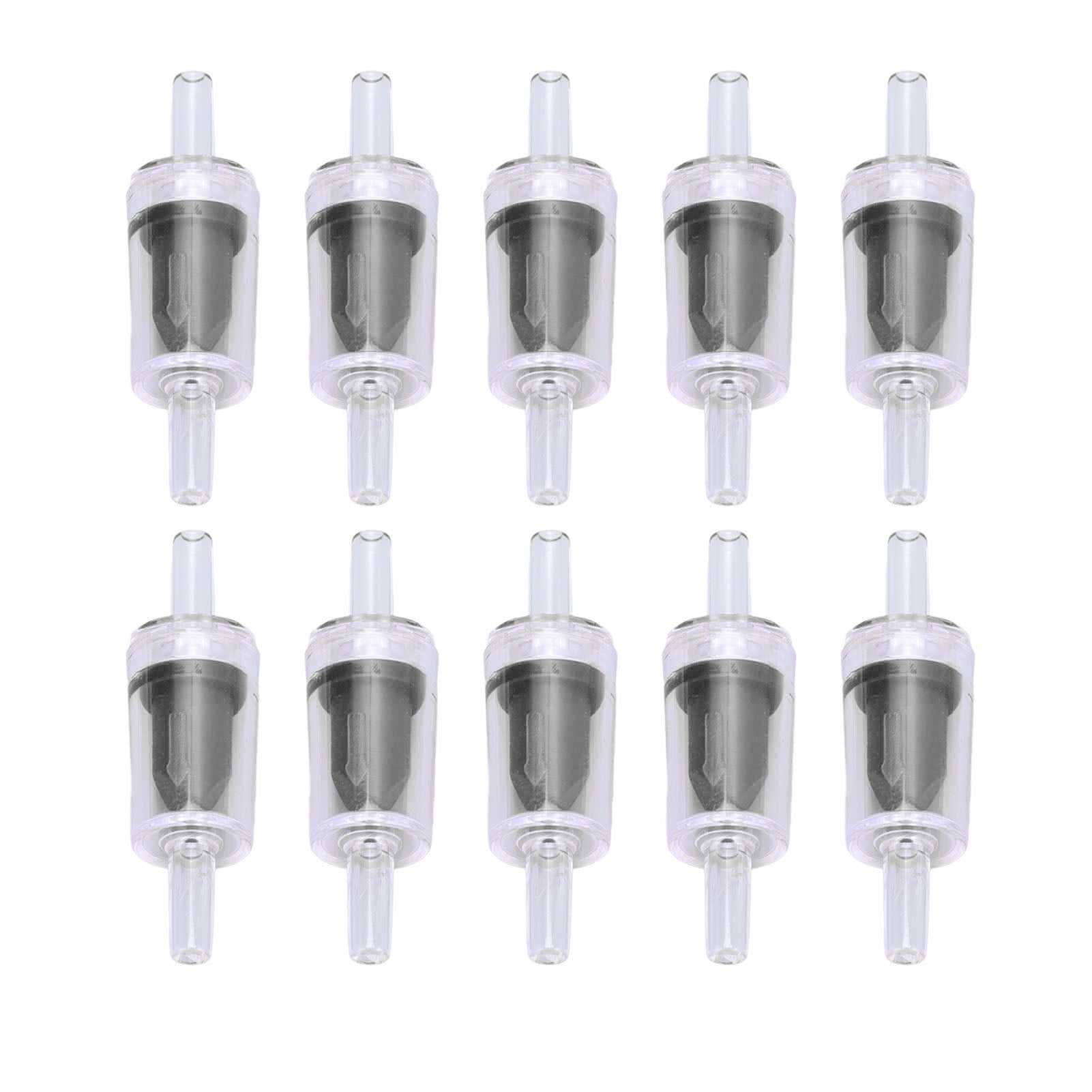 10 Pcs 4mm Black PP Check Valve for Aquarium Air Pump, One-Way Water ...
