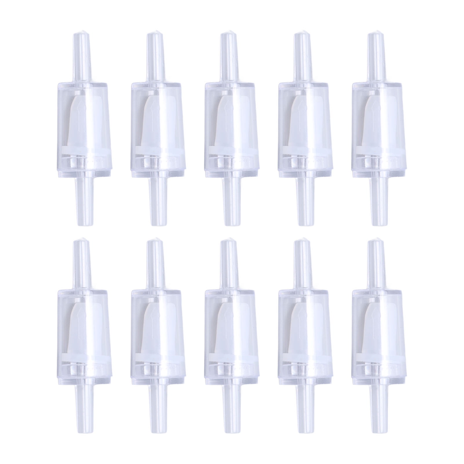 10 Pcs 4mm White PP Check Valve for Aquarium Air Pumps - One-Way Water ...