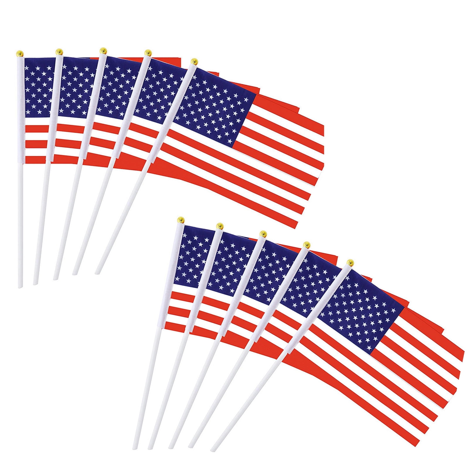 10 Pcs 5.5x8.3 Inch Small Mini American Flags, 250th Anniversary USA ...
