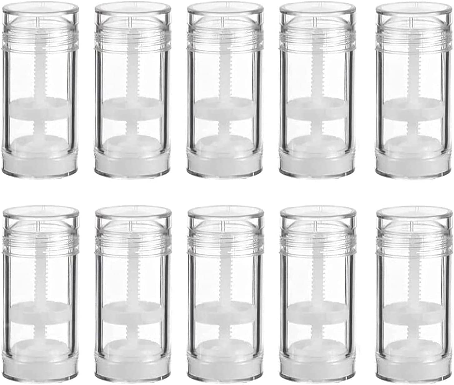 10 Pcs 50ml 1.7 OZ Empty Deodorant Containers Twist-up Filling Stick ...