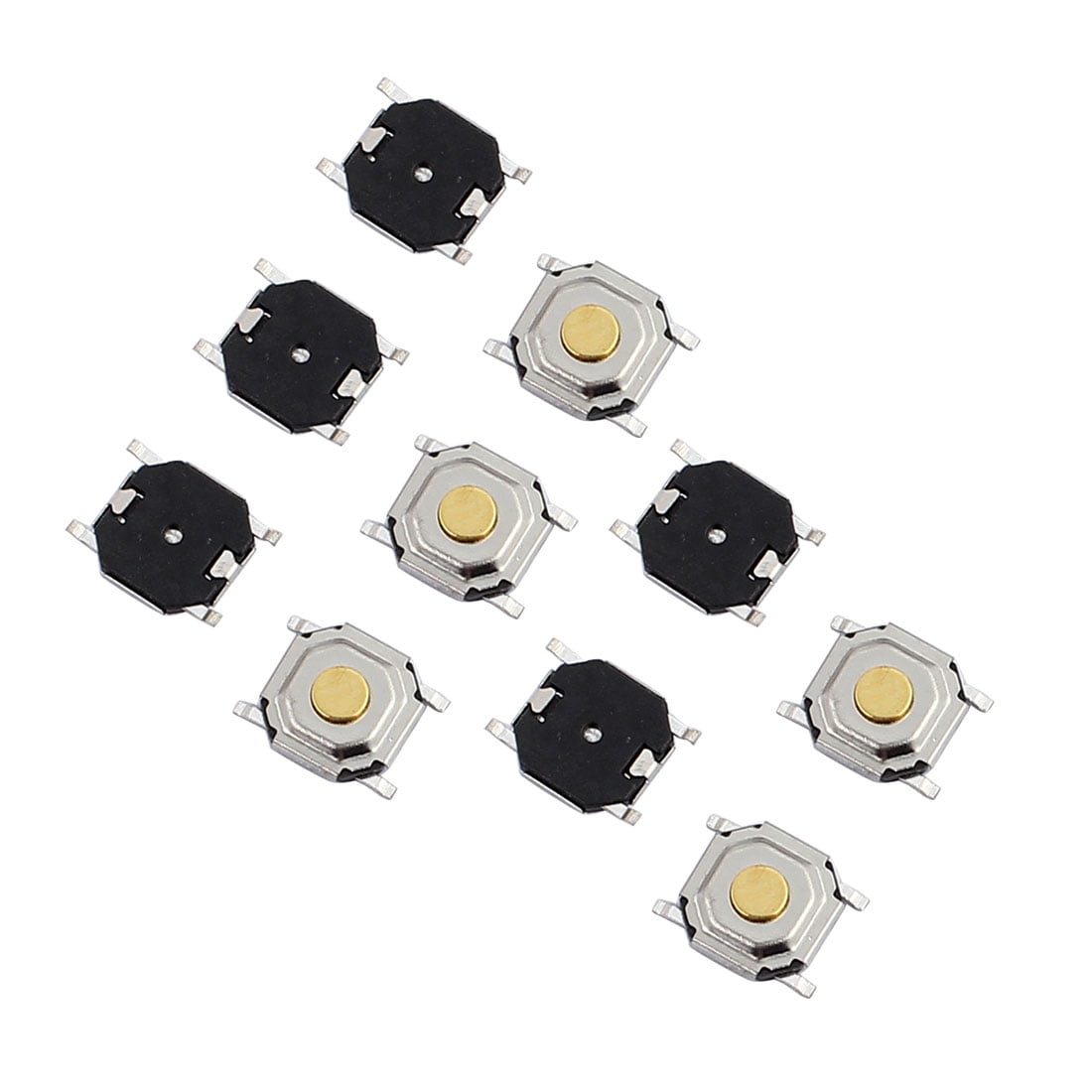 10 Pcs 5mmx5mmx1.5mm Panel PCB Momentary Tactile Tact Push Button ...