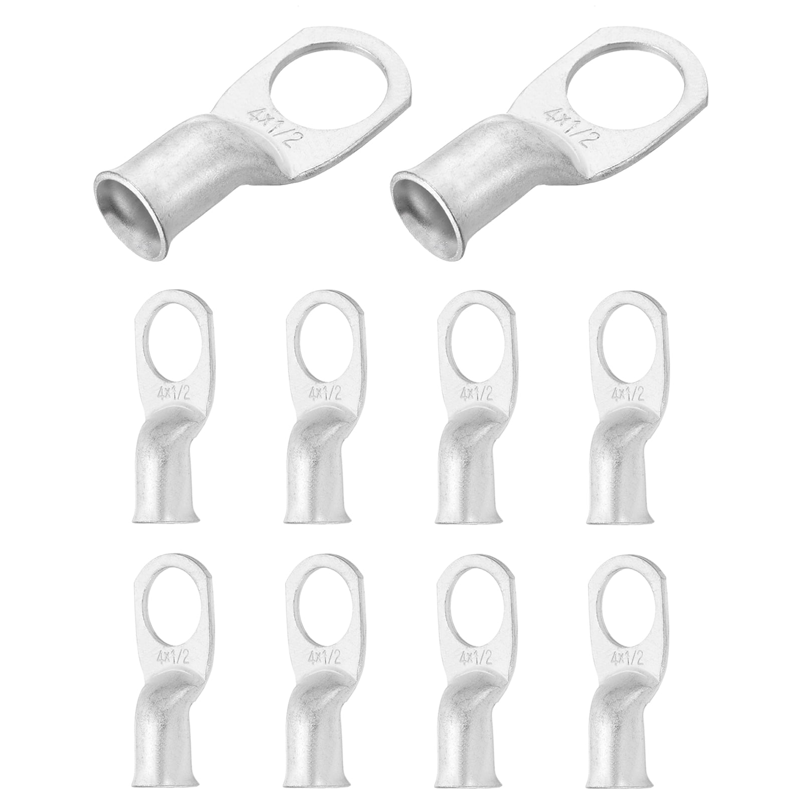 10 Pcs 6 AWG - 5/16" Tinned Copper Cable Lugs, Battery Cable End ...