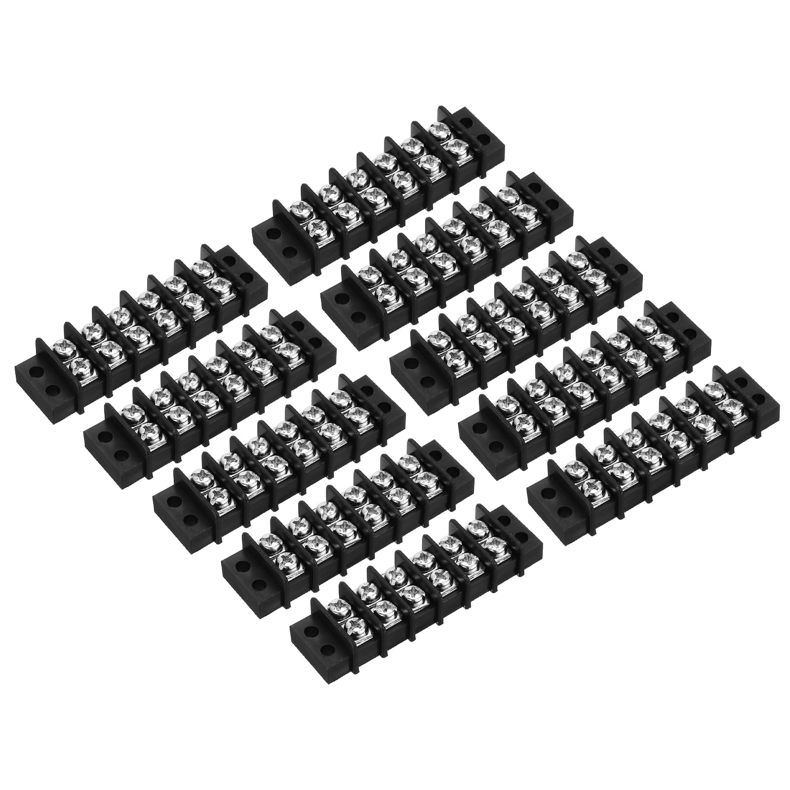 10 Pcs 6 Positions Terminal Block 300V 20A 9.5mm Pitch Dual Rows 6 ...