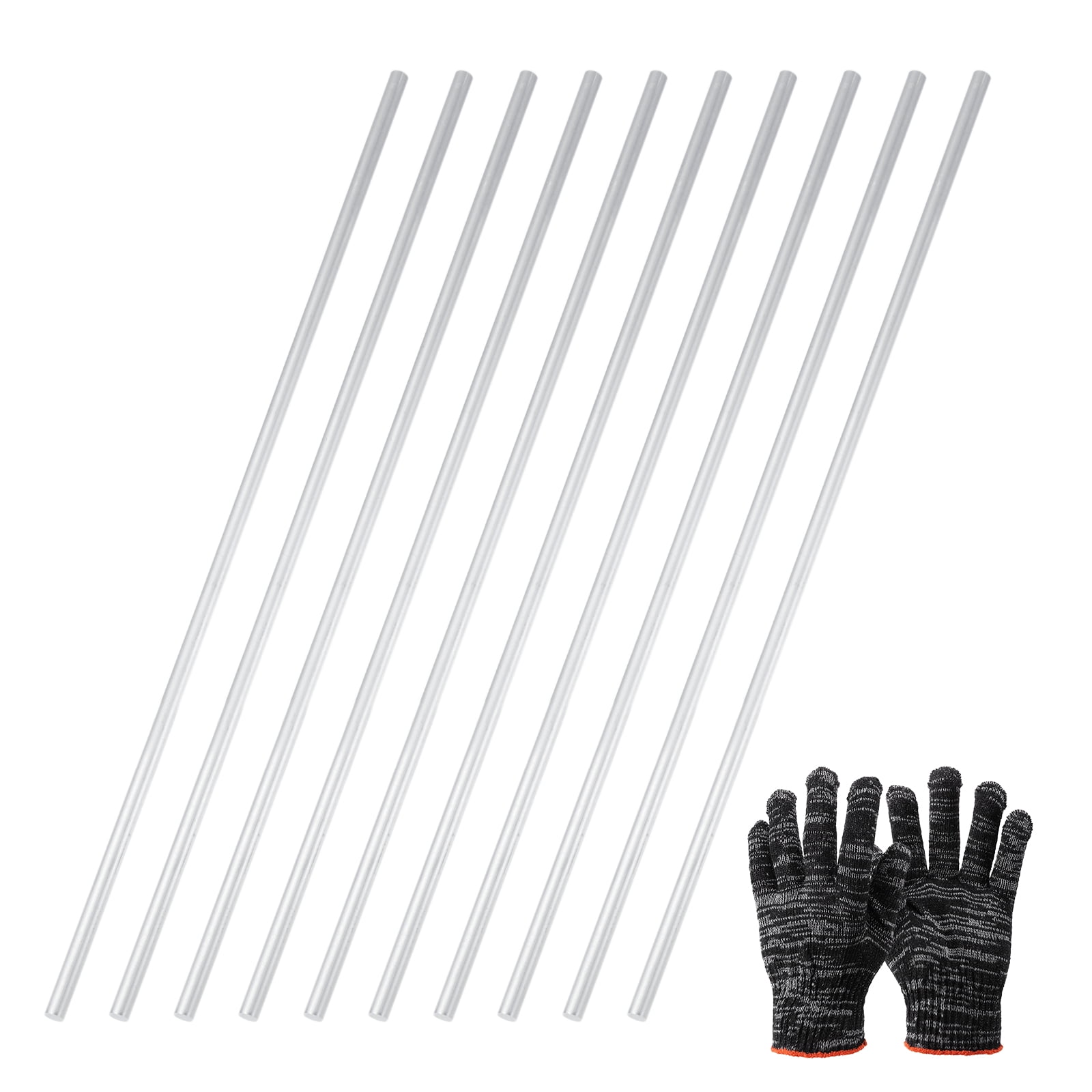 10 Pcs 6061 Aluminum Rod 3/16"(4.5mm) Dia 6"(153mm) Long Solid Lathe ...