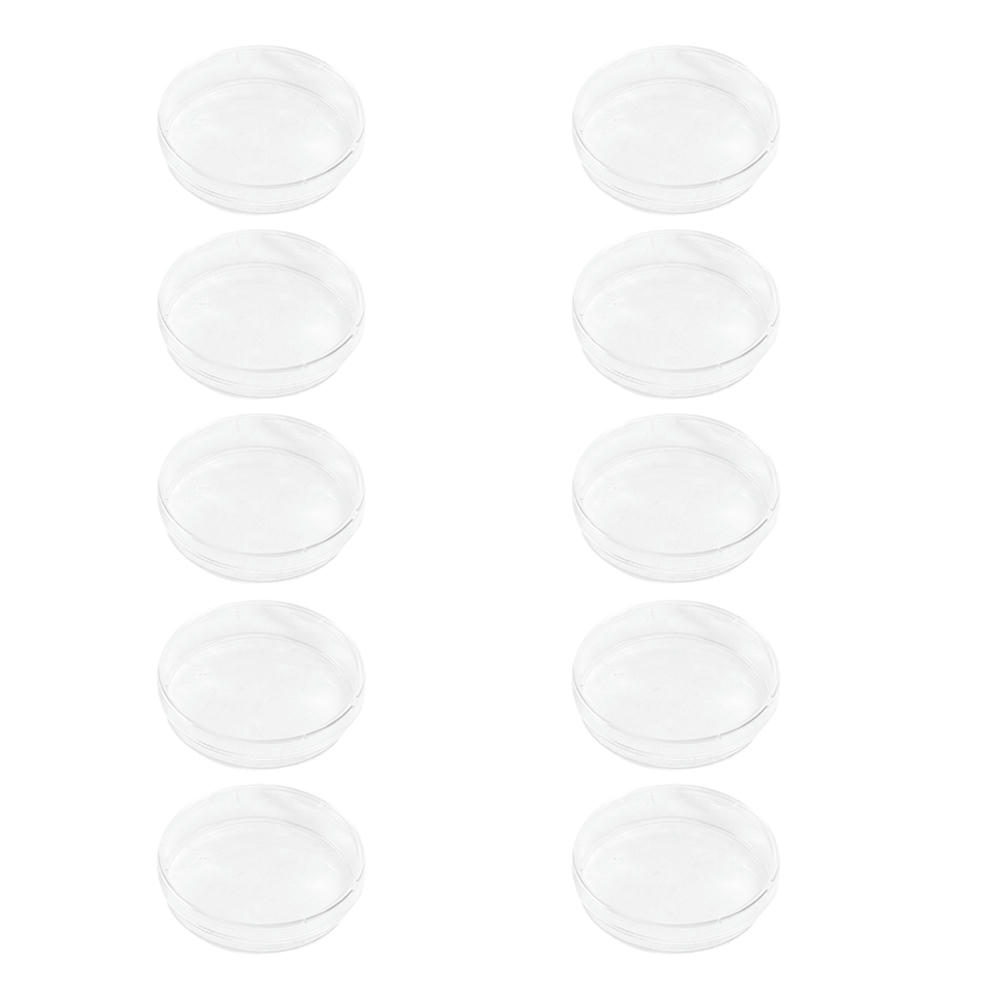 10 Pcs 60Mm X 15Mm Polystyrene Sterilized Petri Dishes With Lids Clear ...