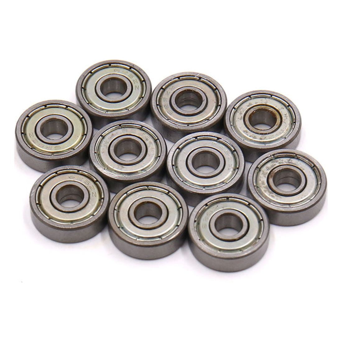 10 Pcs 625Z 5 x 16 x 5mm Double Shielded Deep Groove Radial Ball ...