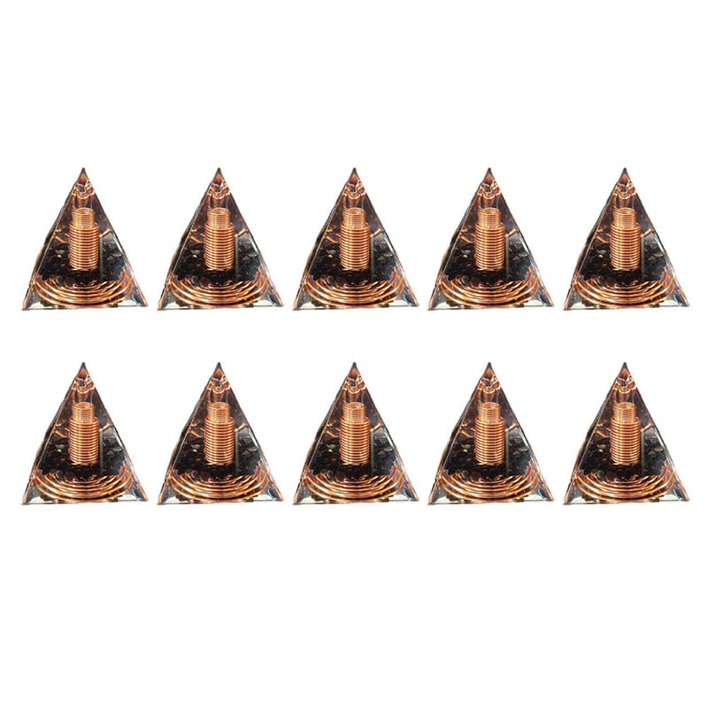 10 Pcs 6cm Crystal Gravel Spiral Pyramid Spiral Coil Pyramid Handmade ...