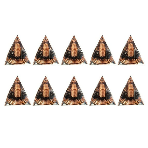 10 Pcs 6cm Crystal Gravel Spiral Pyramid Spiral Coil Pyramid Handmade ...
