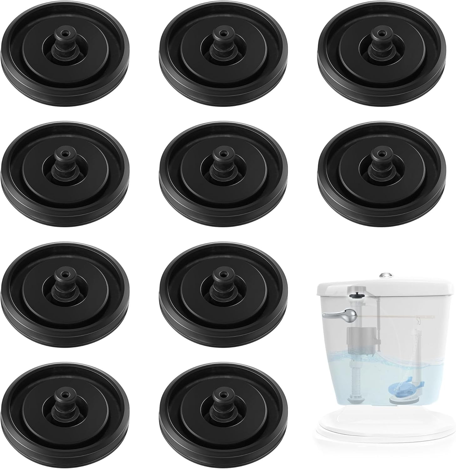 10 Pcs 83143 Toilet Fill Valve Seal Compatible with Kohler Models ...