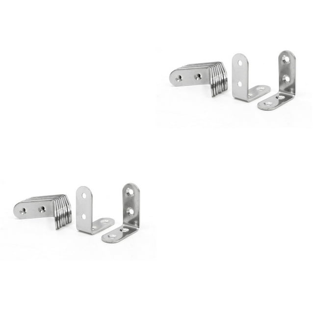 10 Pcs 90 Degree Angle Bracket Furniture Connector Connectors Shelf ...
