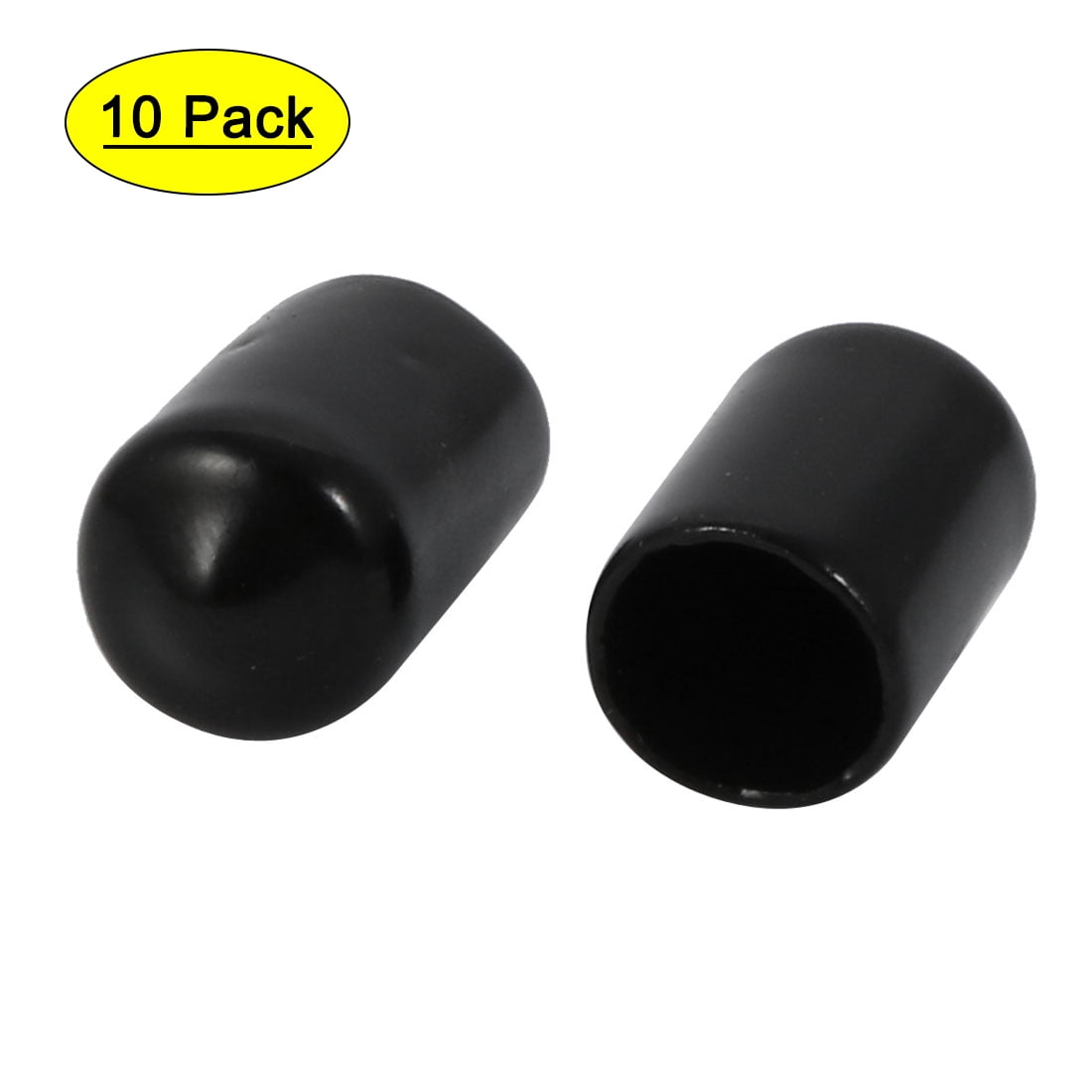 10 Pcs 9mm Inner Dia PVC Vinyl End Cap Bolt Screw Thread Protector ...
