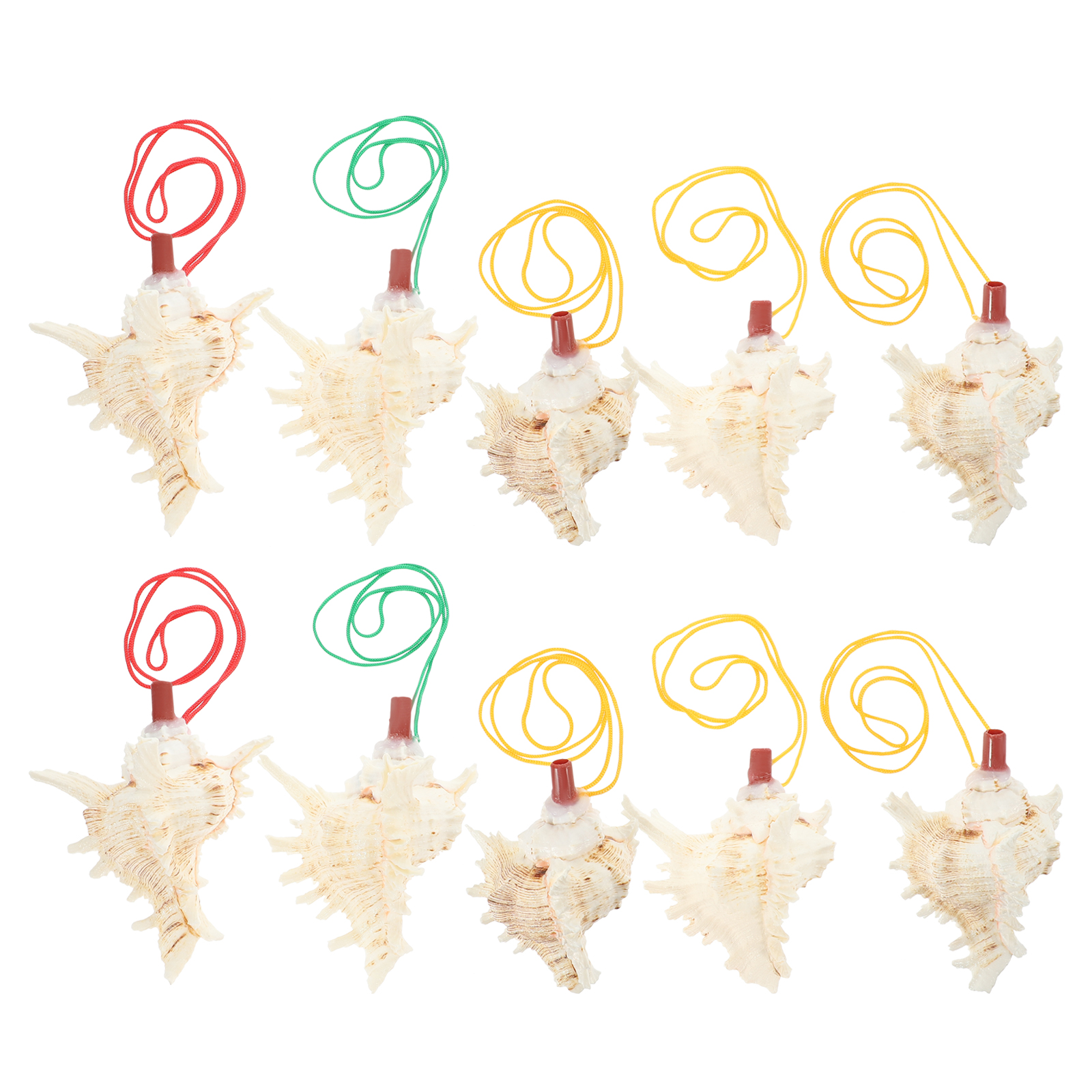 10 Pcs A Necklace Christmas Fishing Whistle Party Noisemaker Lovely ...
