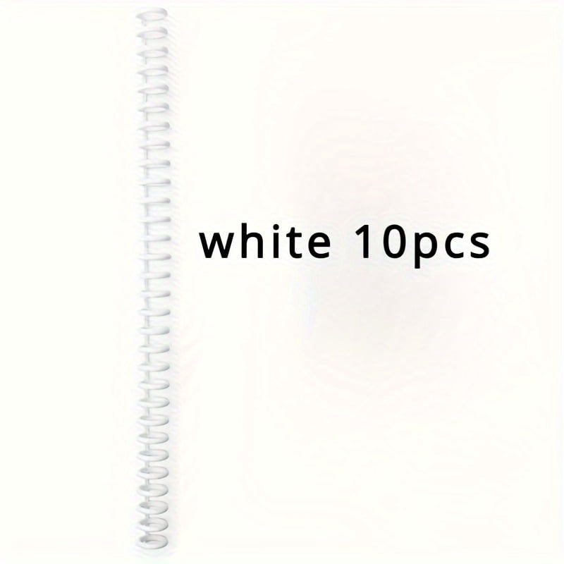 10 Pcs A4 30-Hole PVC Loose Leaf Binder Rings - Flexible Round Spiral ...