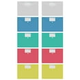 10 Pcs A4 Document Wallets File Folders Clear Document Folder with ...