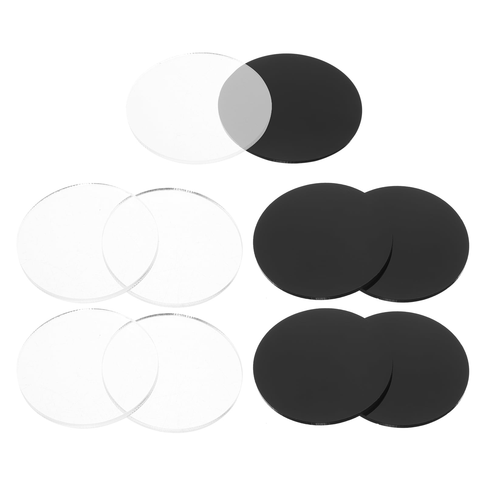 10 Pcs Acrylic Base Round Base DIY Mini Doll Bases Miniature Base Bases ...