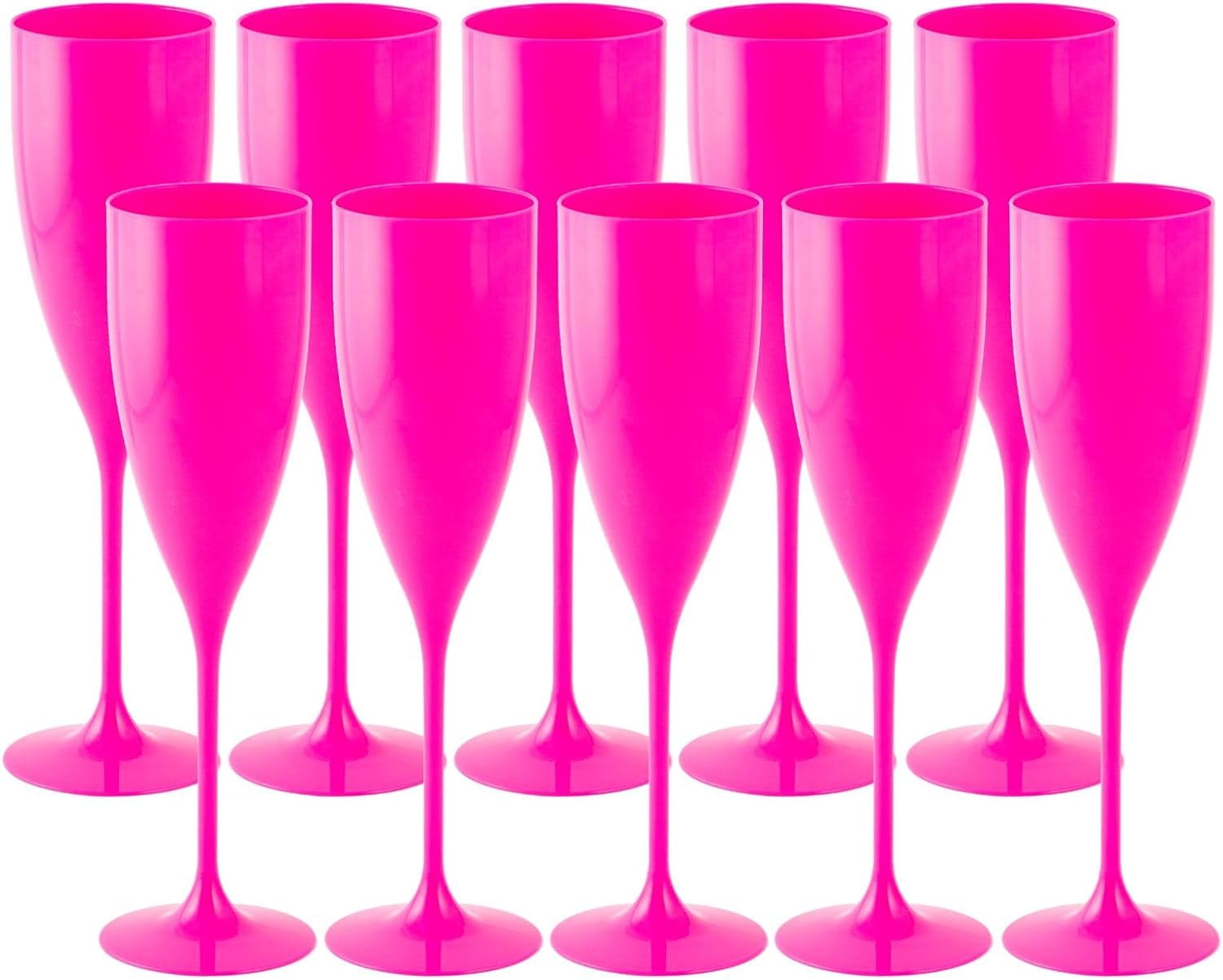 10 Pcs Acrylic Champagne Flutes Wedding Champagne Flutes Mr and Mrs ...