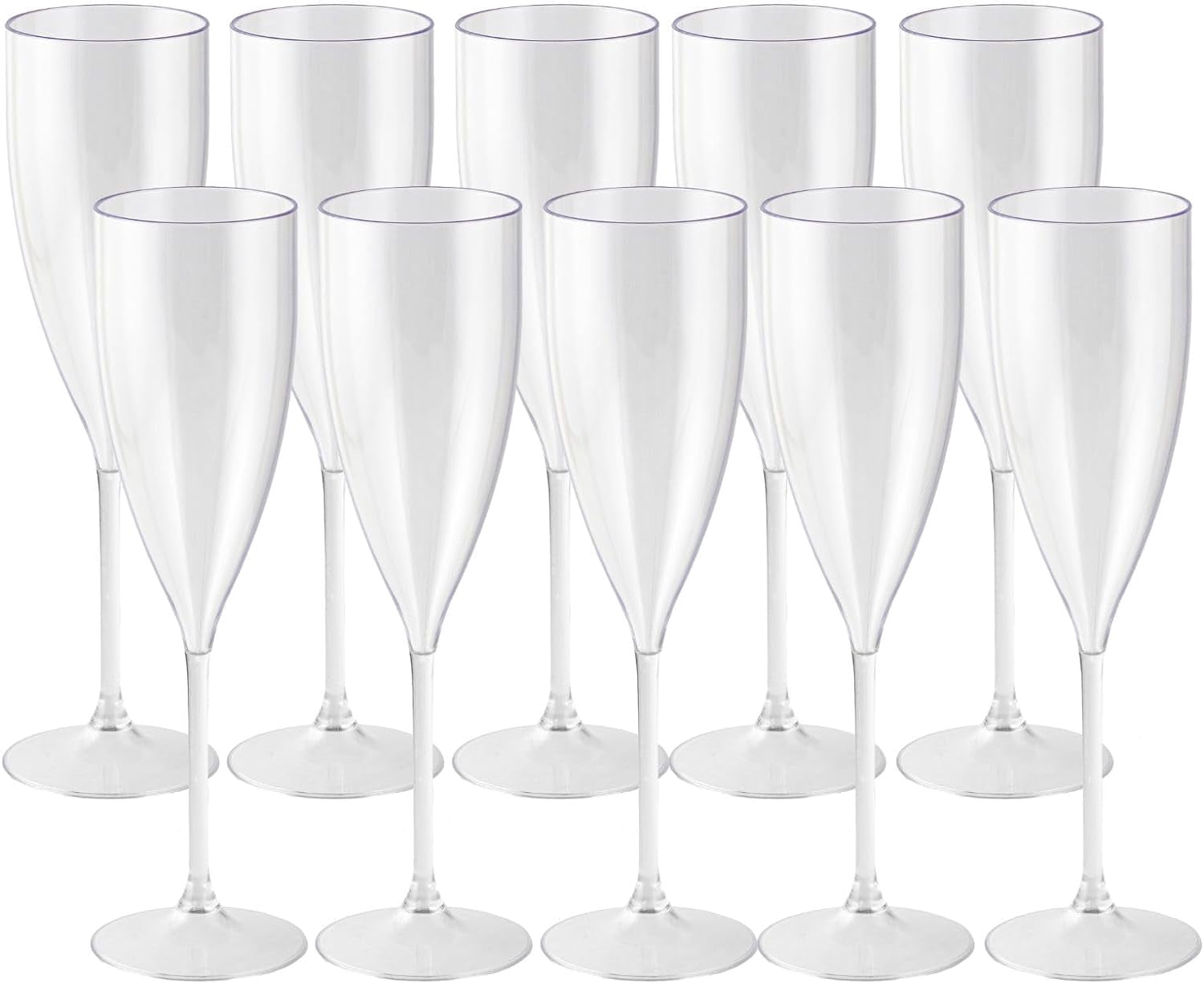 10 Pcs Acrylic Champagne Flutes Wedding Champagne Flutes Mr and Mrs ...