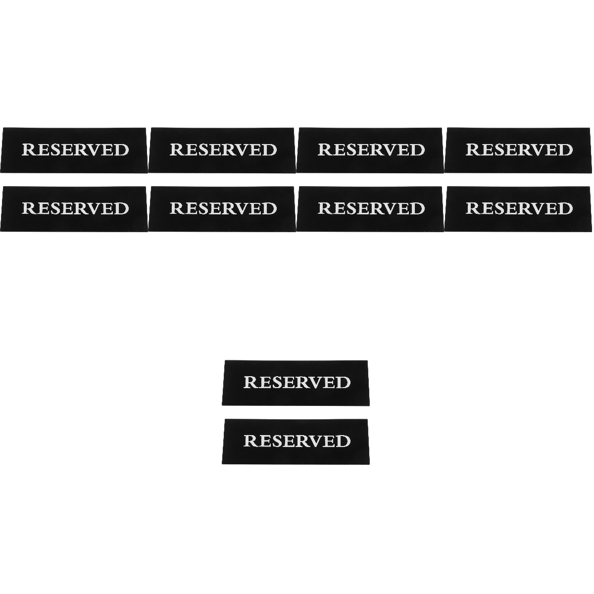 10 Pcs Acrylic Inverted Triangle Table Card Sign Club Signs for Bottle ...