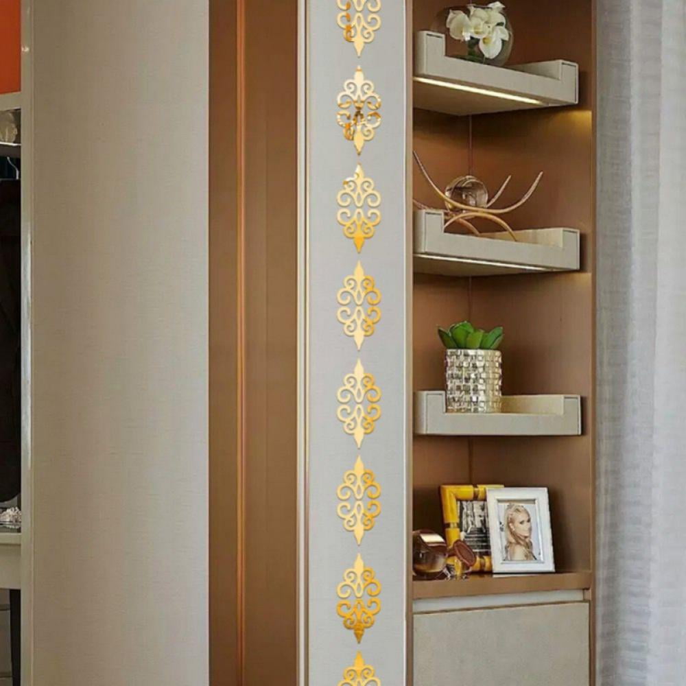 10 Pcs Acrylic Mirror Wall Stickers Home Decor Mirror Decals Silver ...