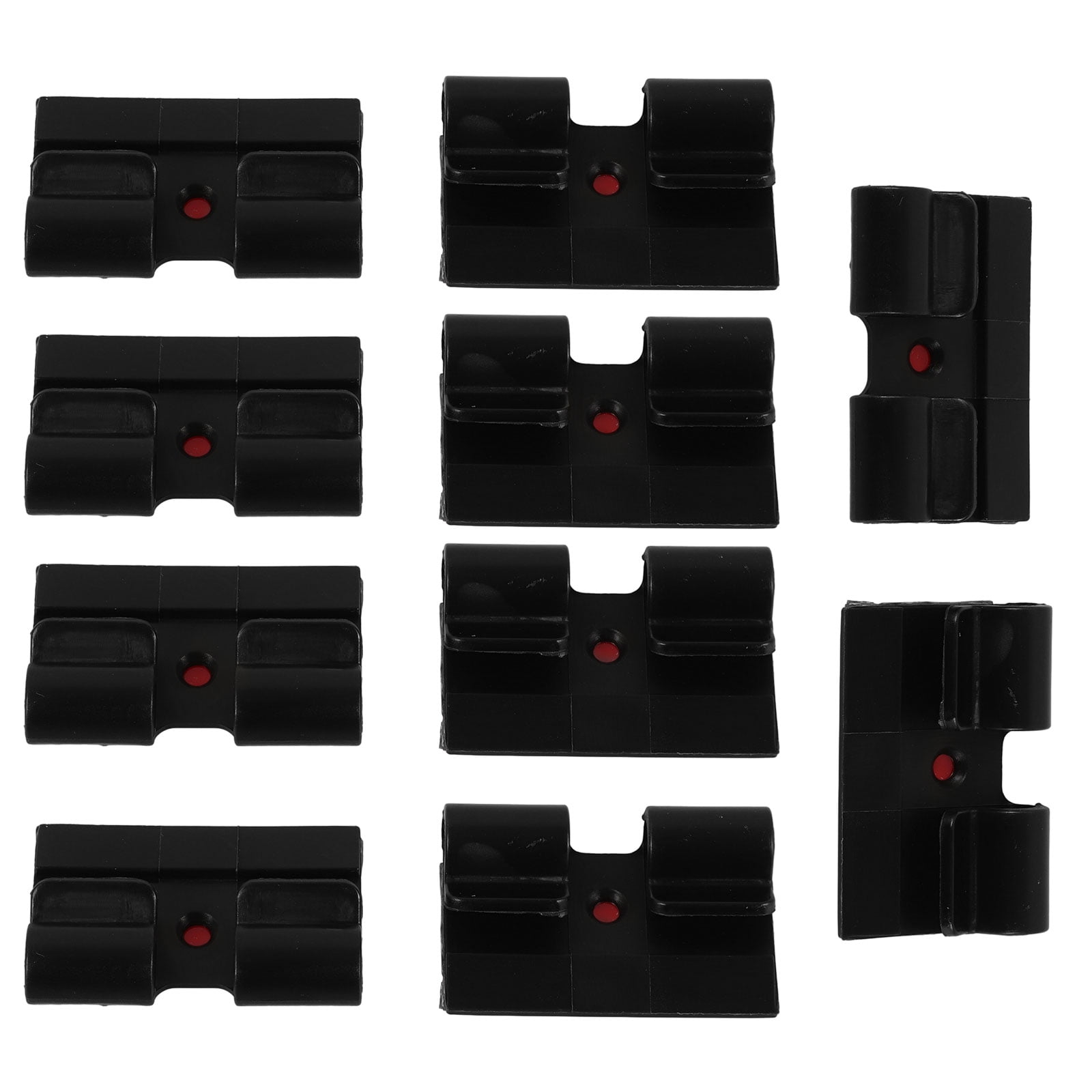 Adhesive Cable Clips for Home Use Easy to Install PA Nylon Black 10pcs ...