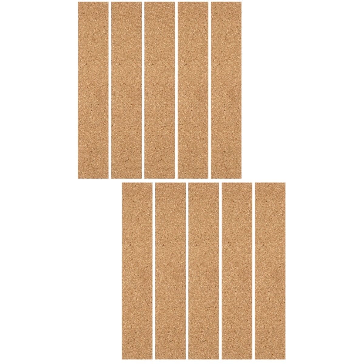10 Pcs Adhesive Cork Strips Tile Cork Board Strips Cork Bulletin Bar ...