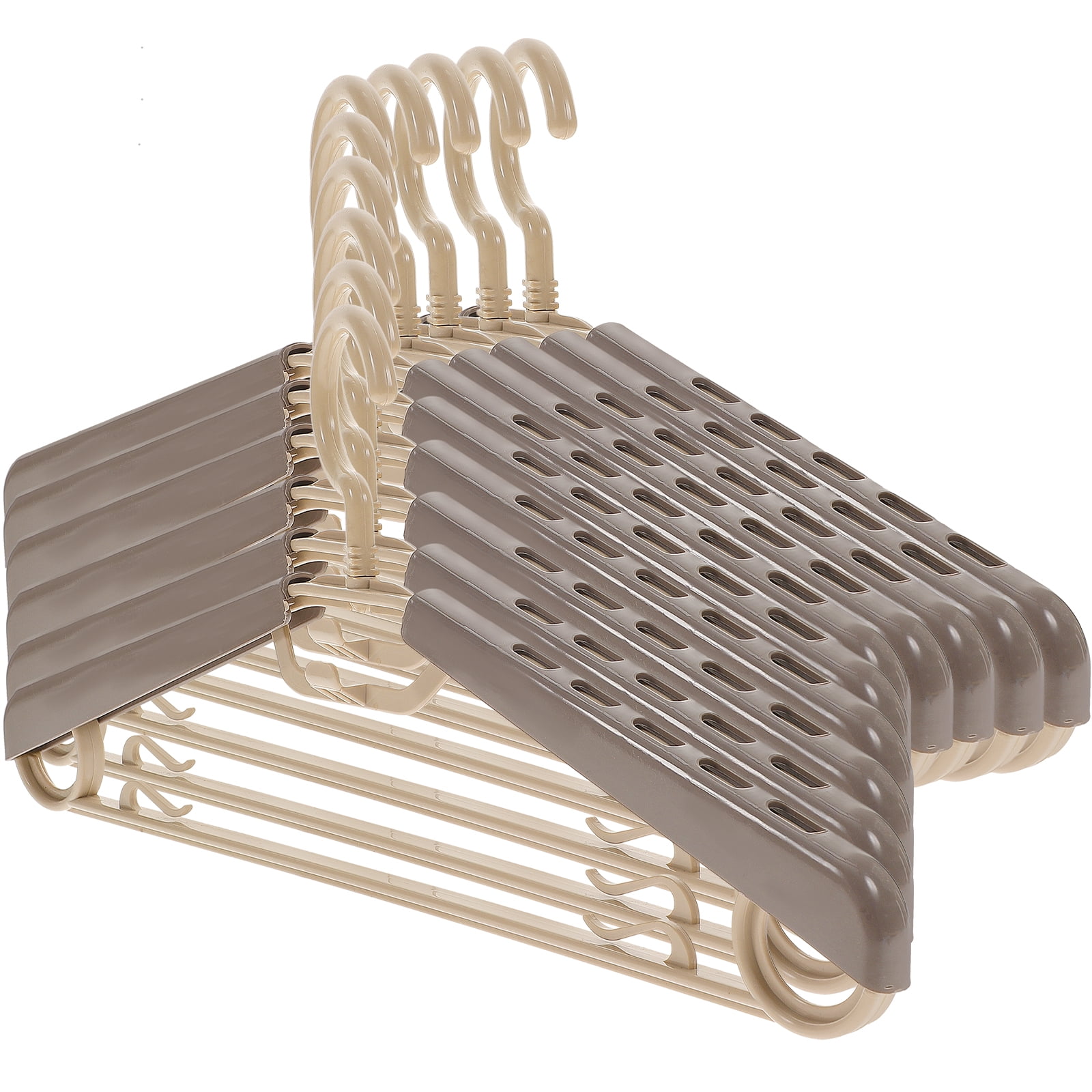 10 Pcs Adjustable Hanger Clothes Drying Rack Coat Hangers Extra Wide ...