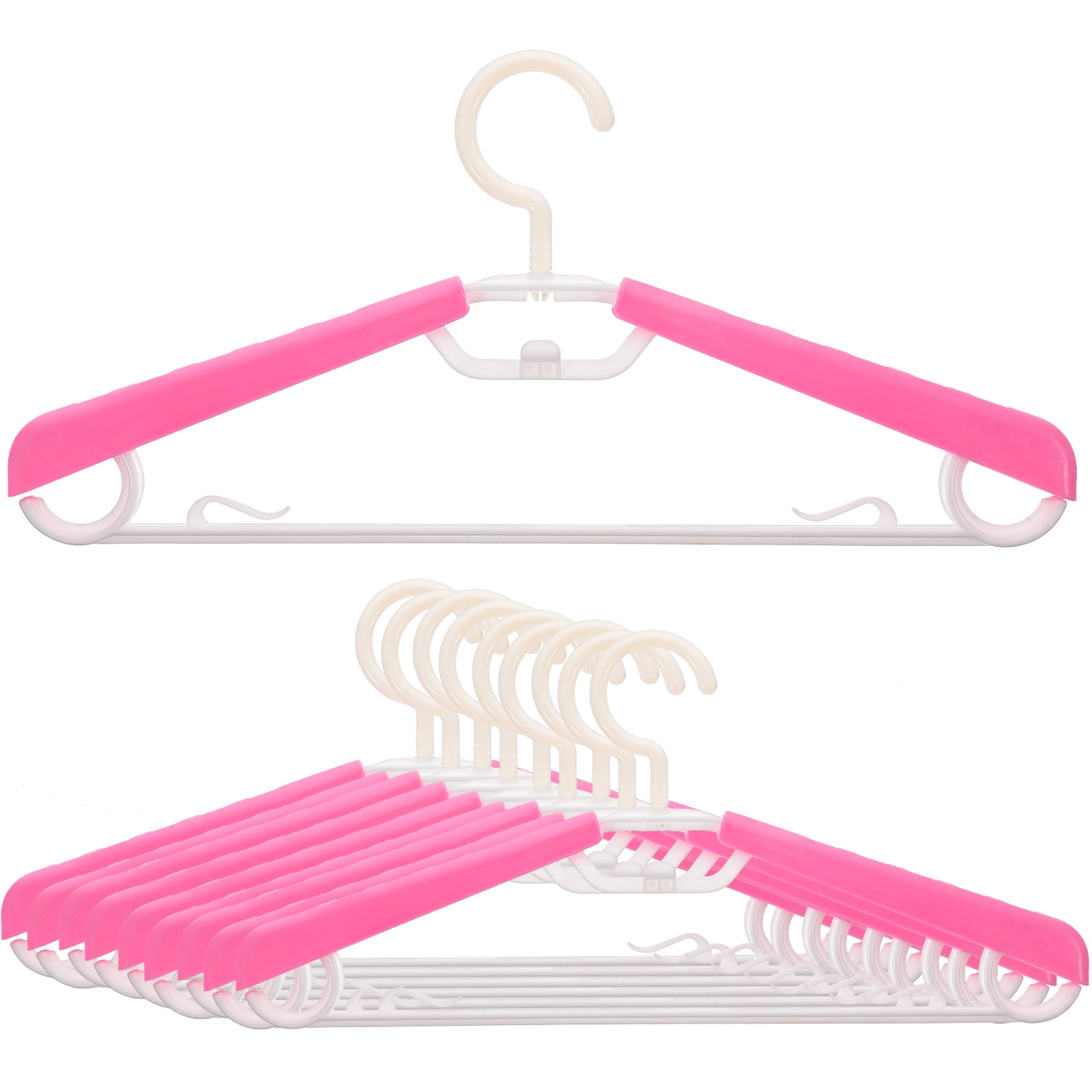 10 Pcs Adjustable Hanger Infant Hangers Heavy Duty Clothes Rack Plastic ...