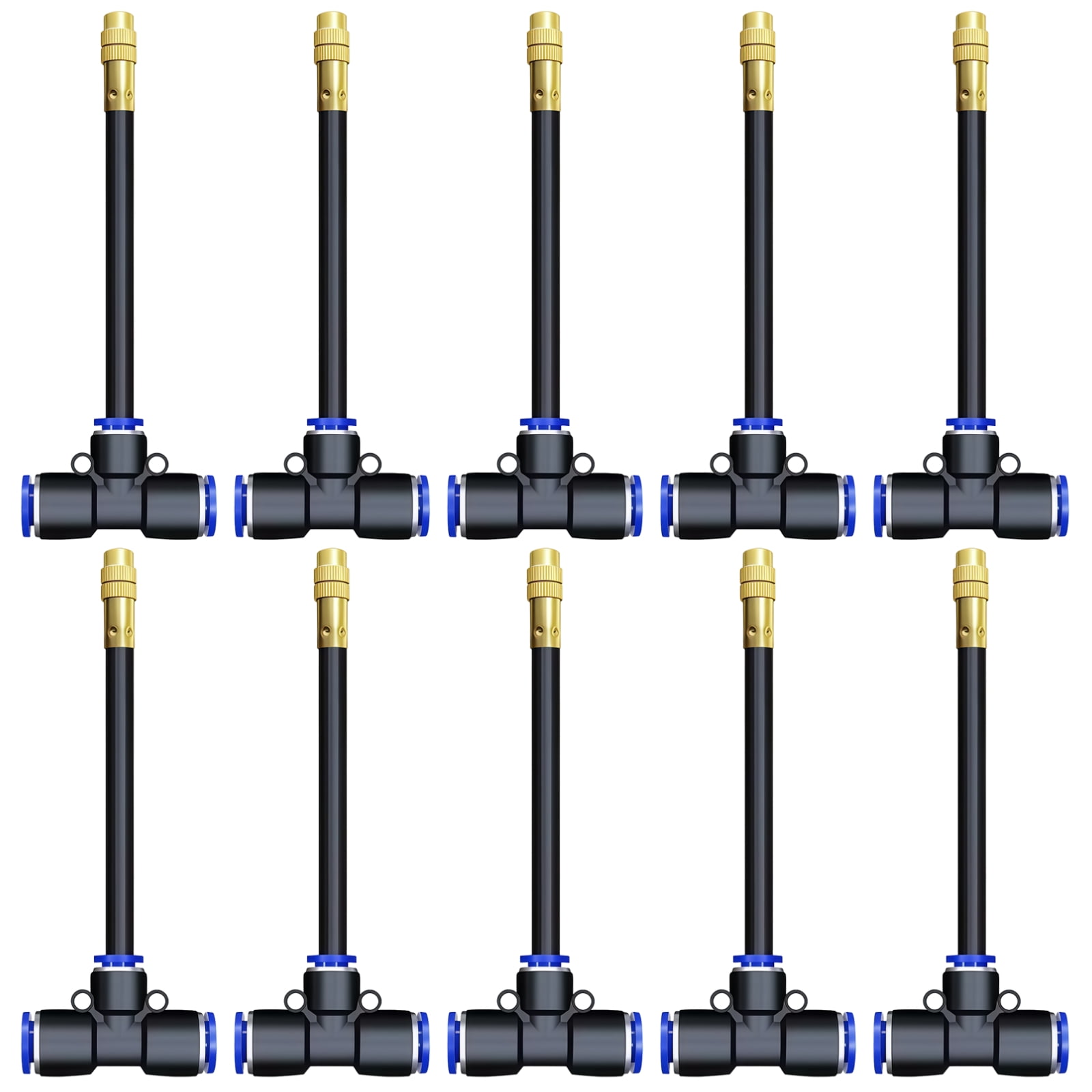 10 Pcs Adjustable Misting Nozzles for Garden, 360° Rotatable Spray ...