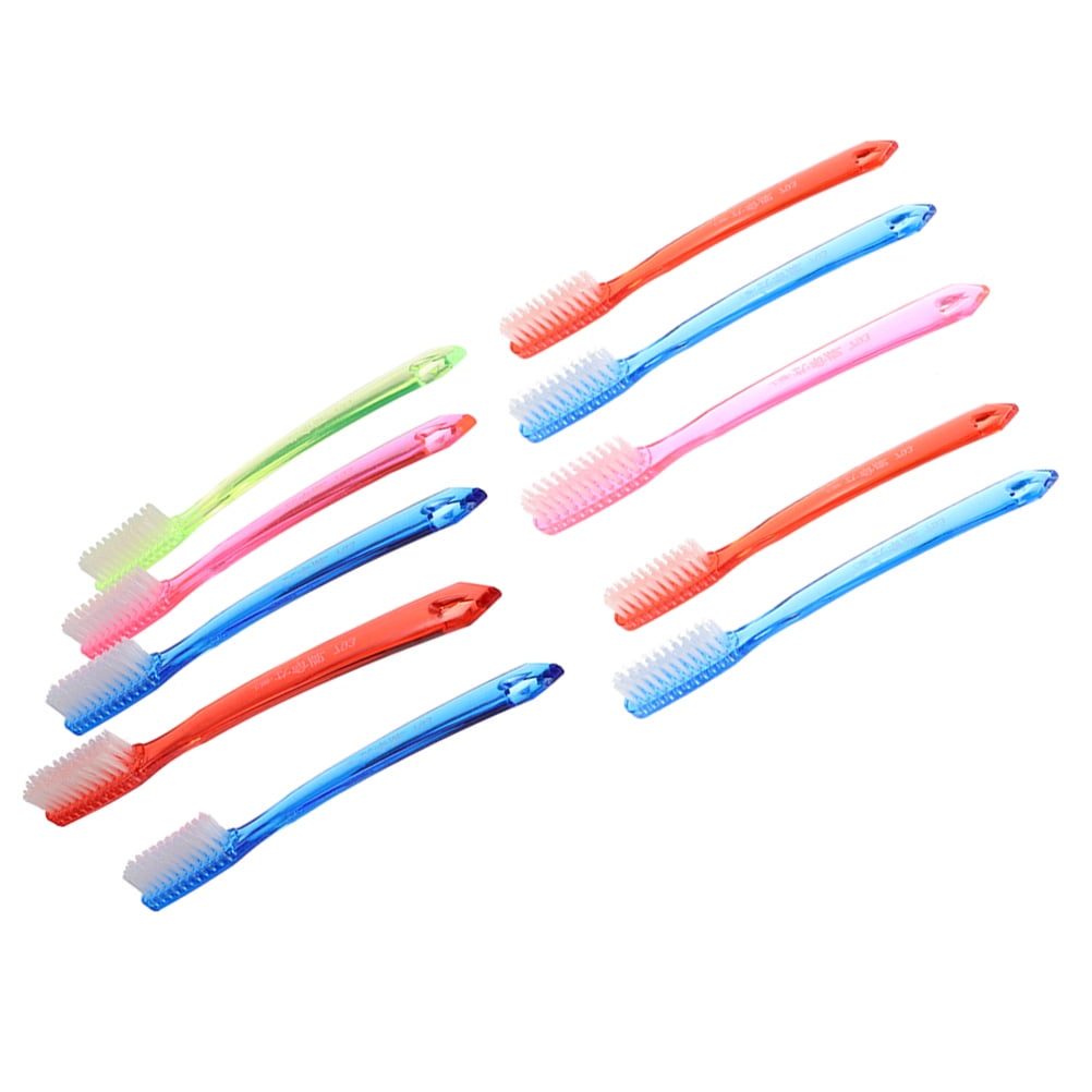 10 Pcs Adult Super Hard Bristle Toothbrush 12 Pack Large Price Random ...