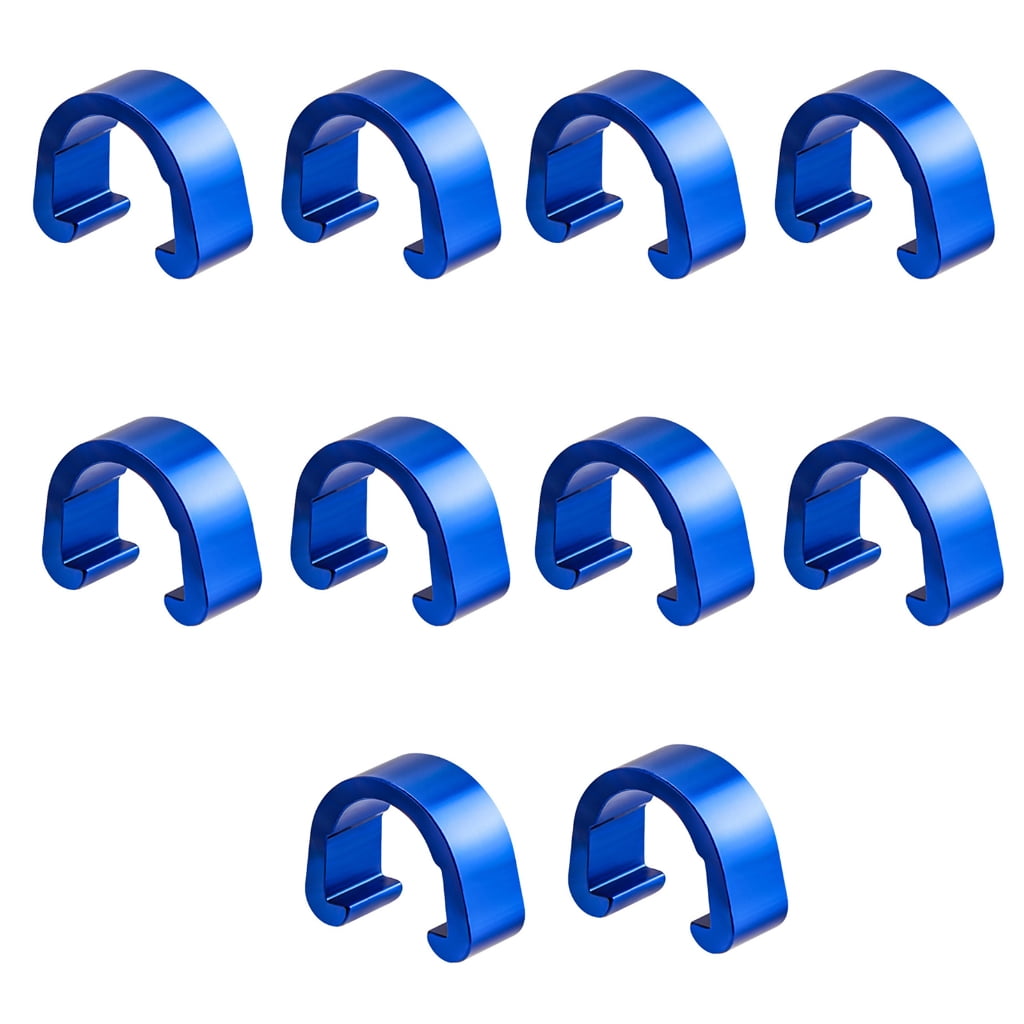 10 Pcs Aluminum Alloy Bike Cable C-Clips Mountain Bike Bicycles Brake ...
