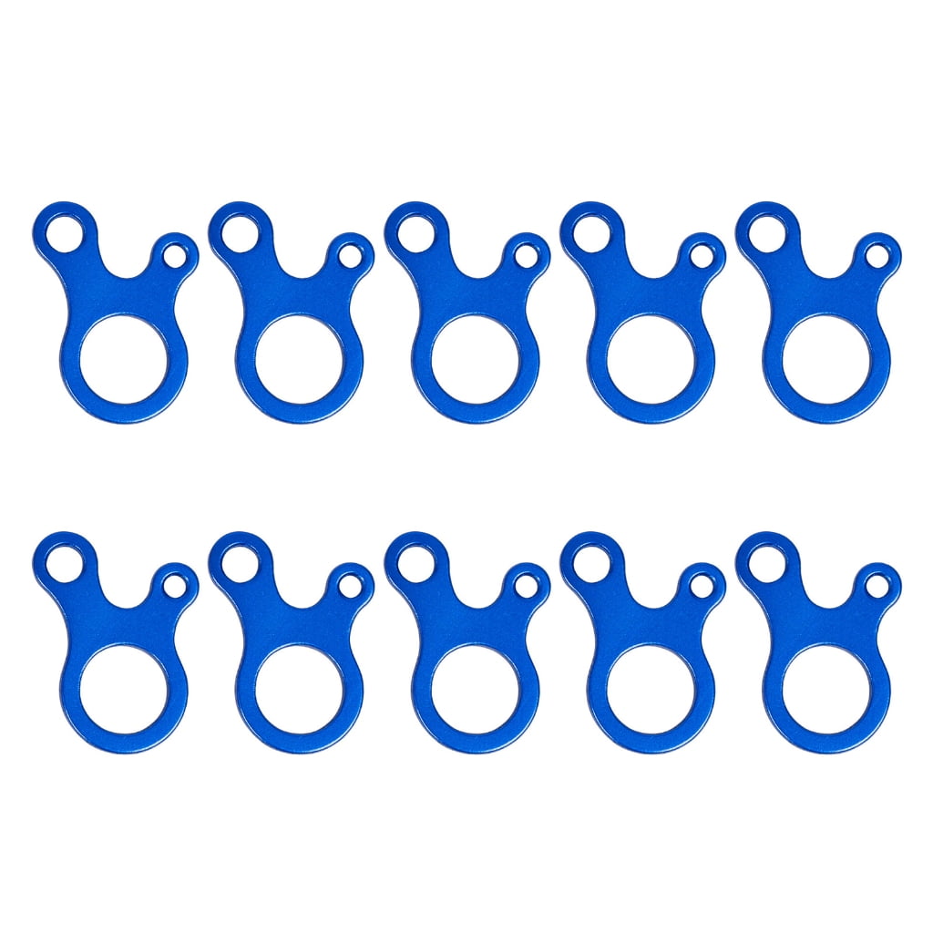 10 Pcs Aluminum Alloy Tent Rope Buckle Tent Fastener Tensioner Guyline ...