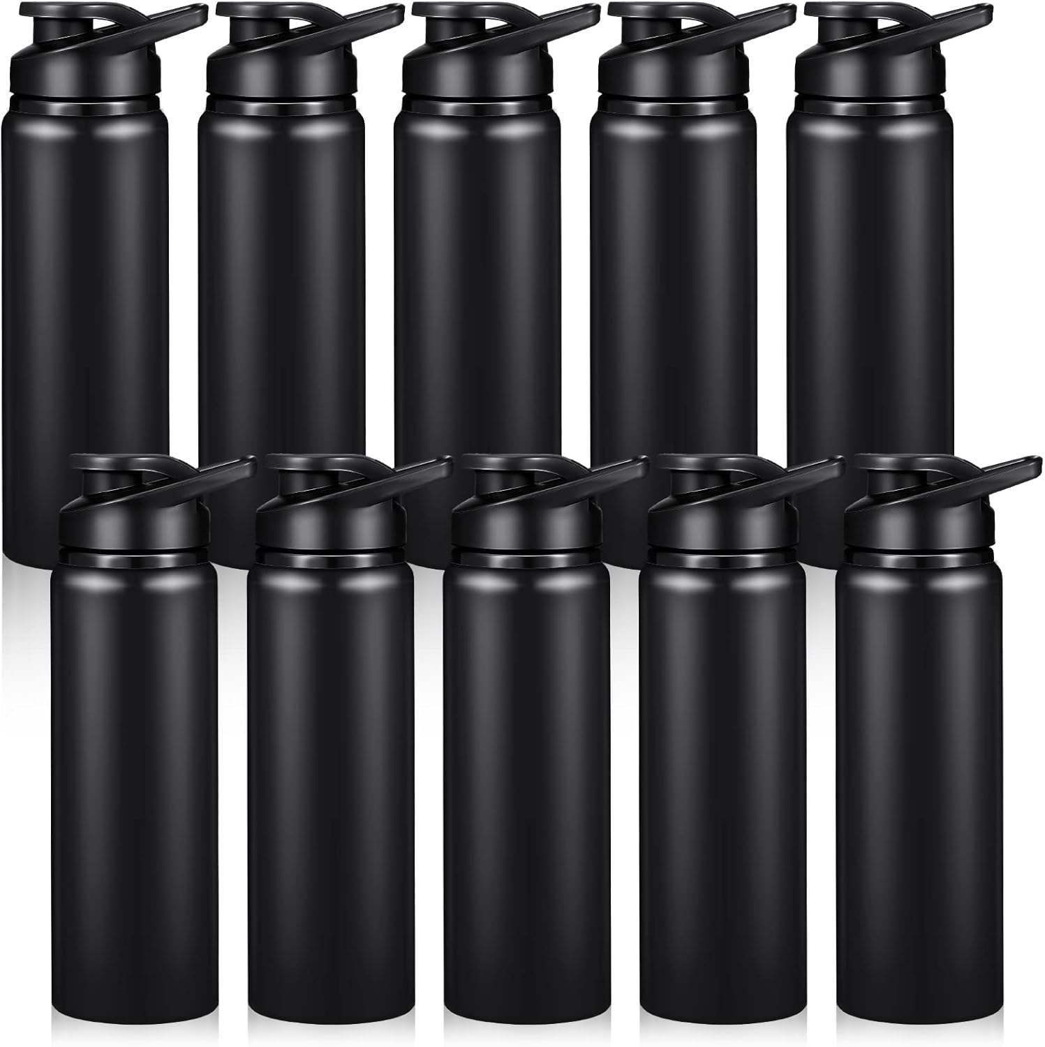10 Pcs Aluminum Water Bottle 24oz Aluminum Reusable Bottles Lightweight ...
