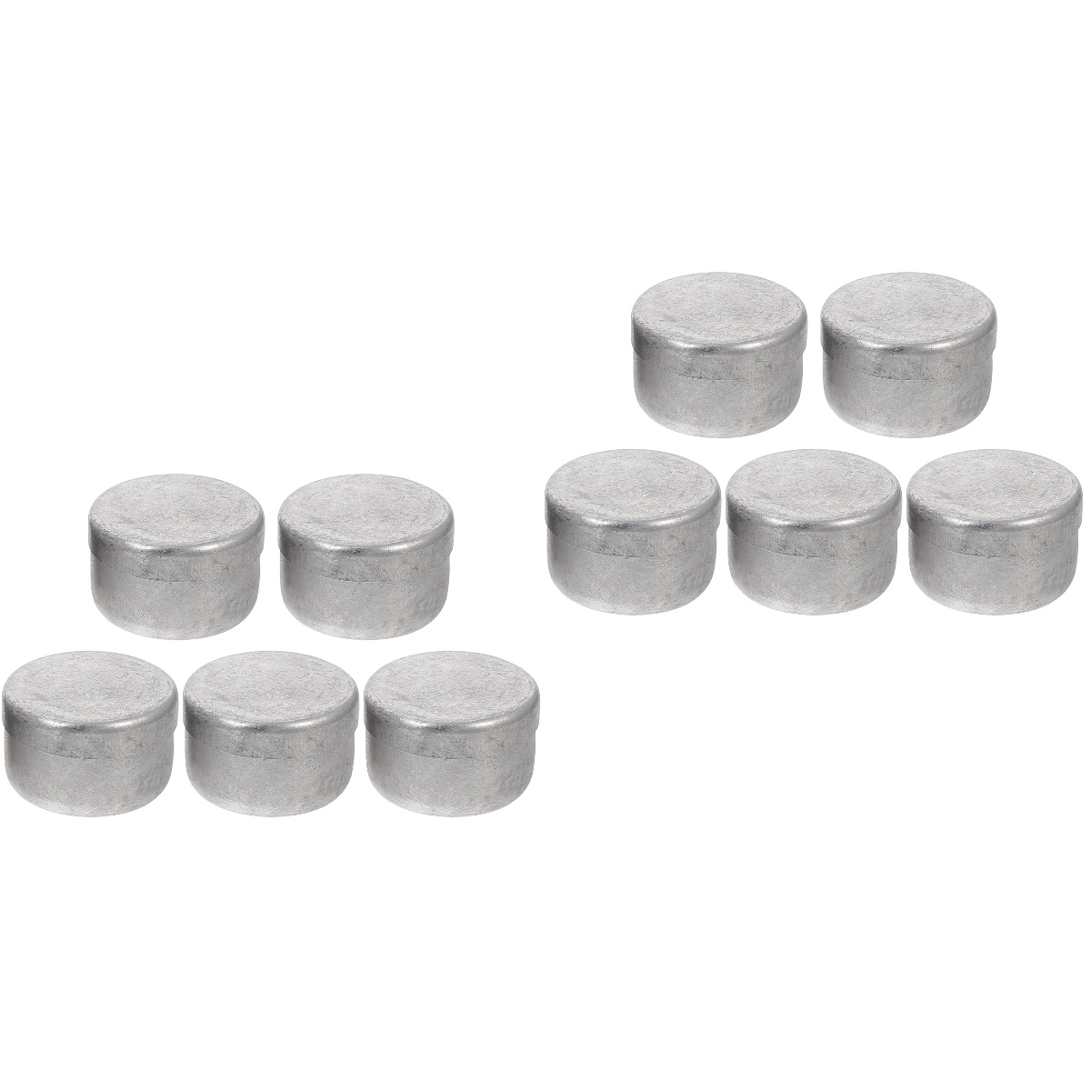 10 Pcs Aluminum Weighing Pan Metal Container with Lid Sampling Weighing ...