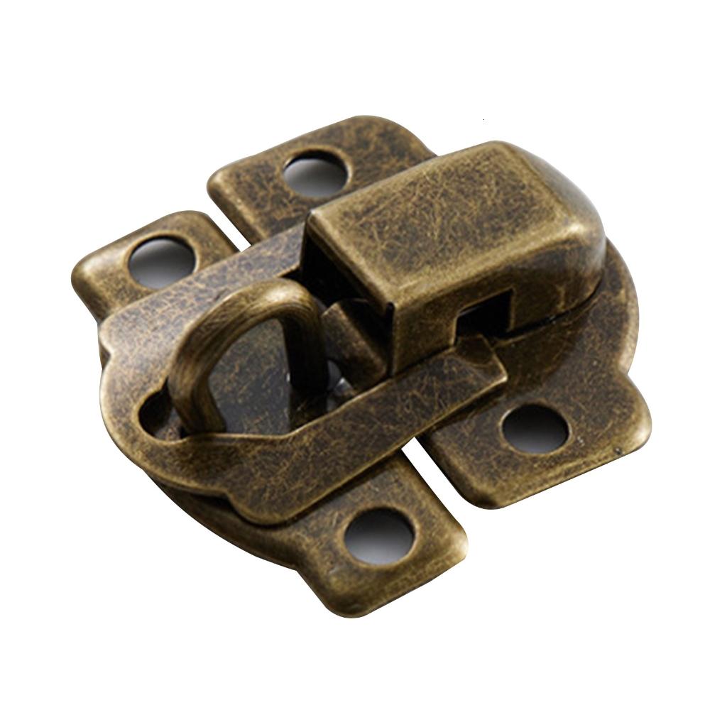 10 Pcs Antique Hasps Retro Jewelry Box Latch for Cabinet Drawer Wooden ...