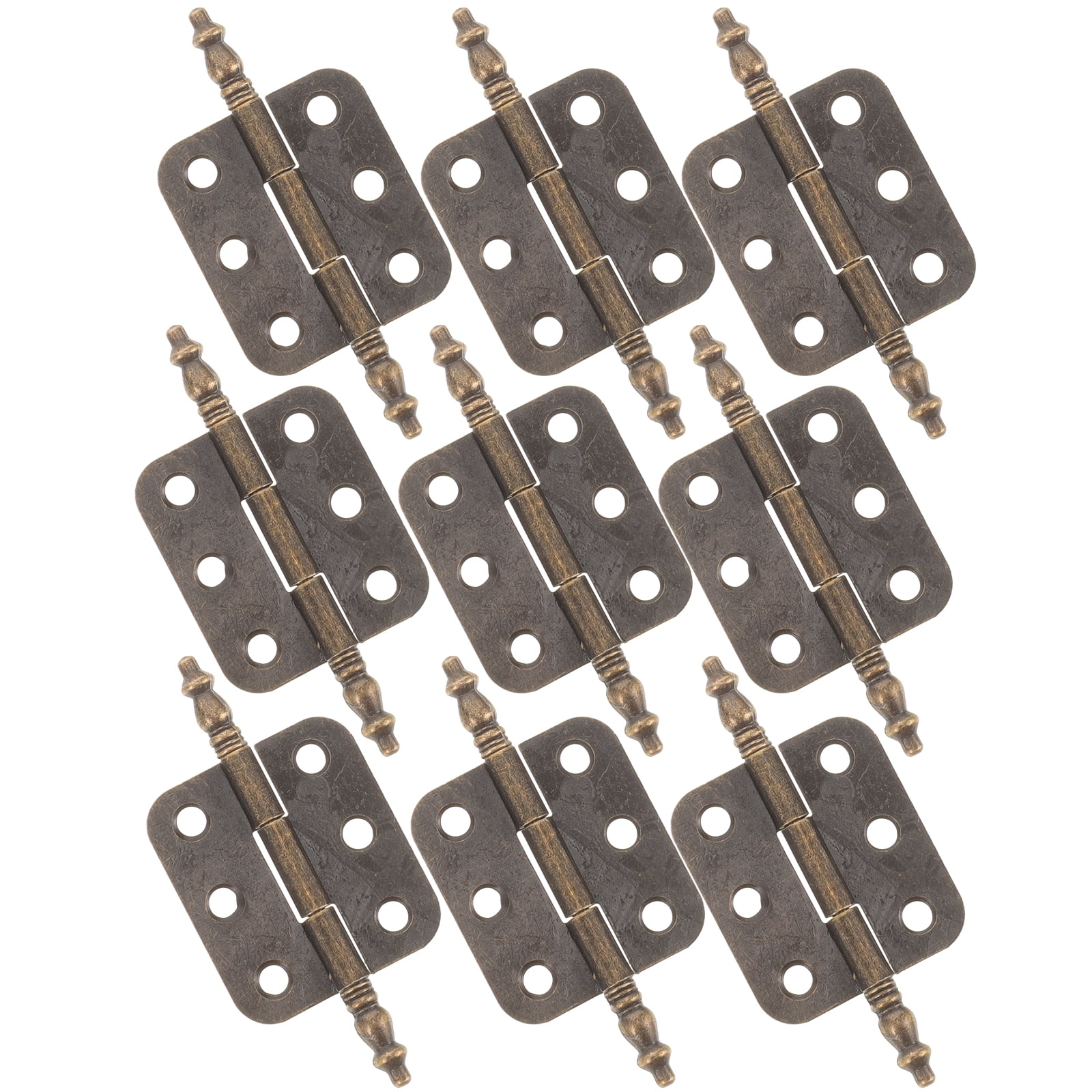 10 Pcs Antique Hinge Vintage Door Hinges Fittings Decorative Kitchen Cabinet Chest - Walmart.com