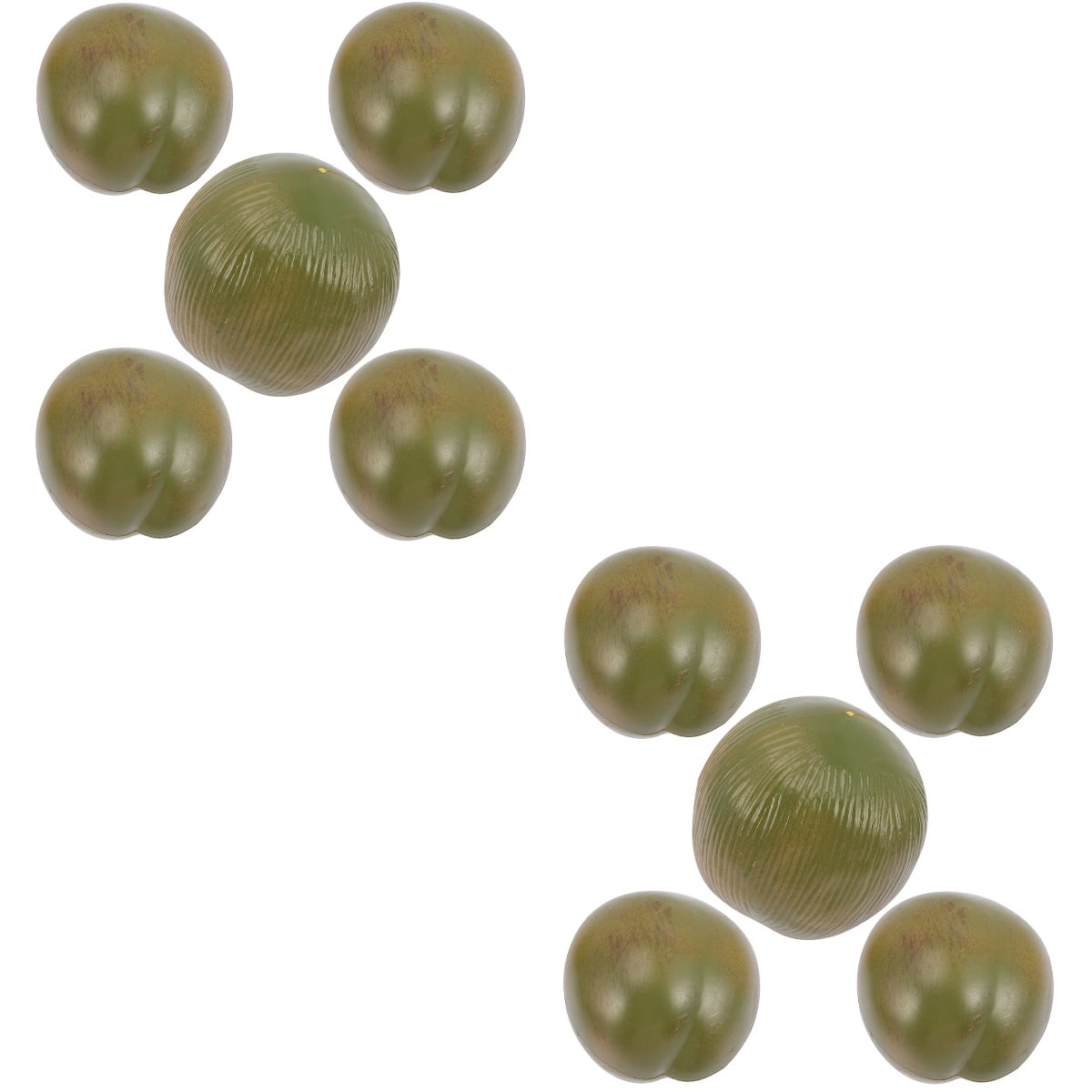 10 Pcs Artificial Coconuts Hawaiian Party Tropical Party Fake Coconuts ...