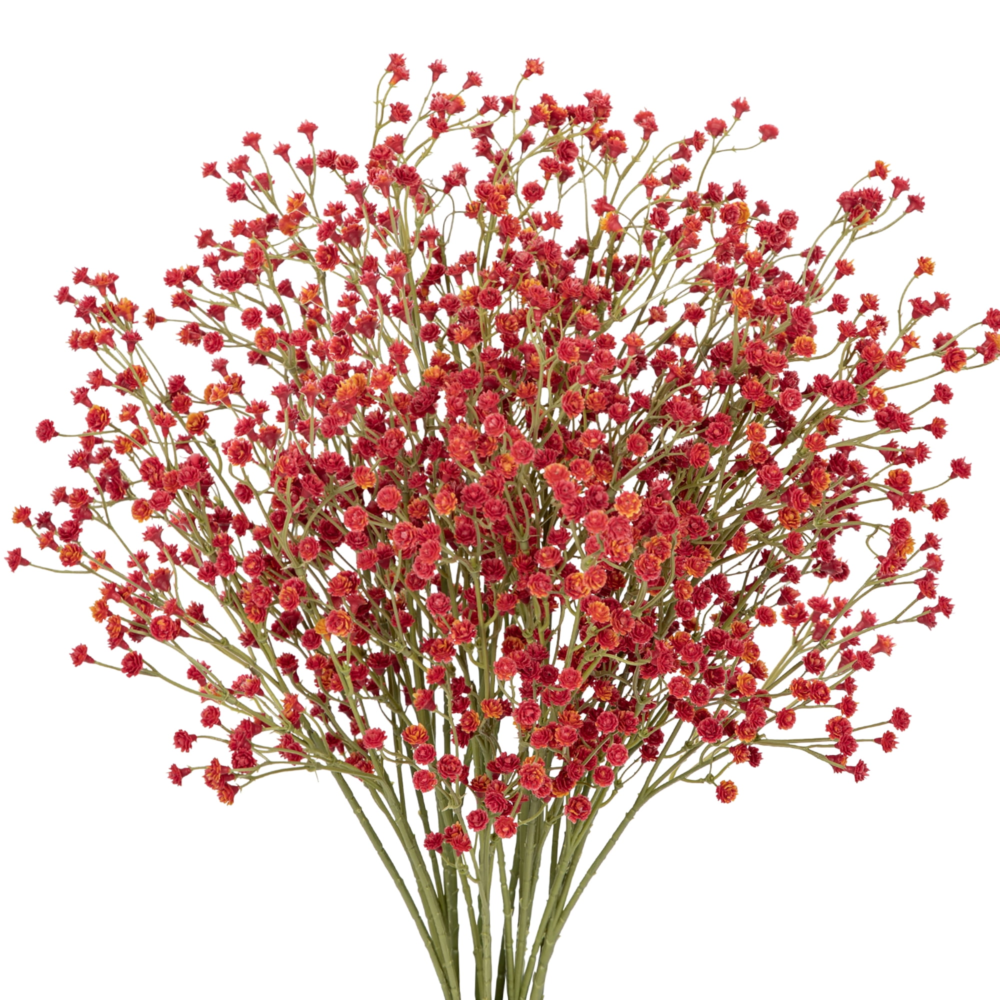 10 Pcs Artificial Flowers Baby's Breath 23.6" Faux Baby Breath Wedding ...