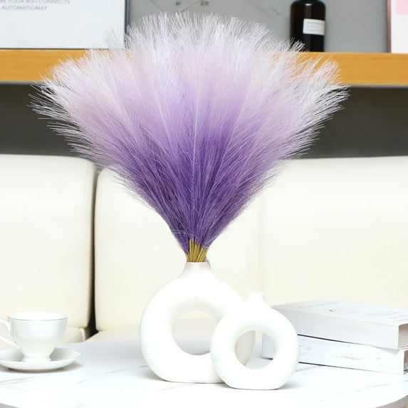 10 Pcs Artificial Pampas Grass Christmas Decor Fake Flower Arrangement ...